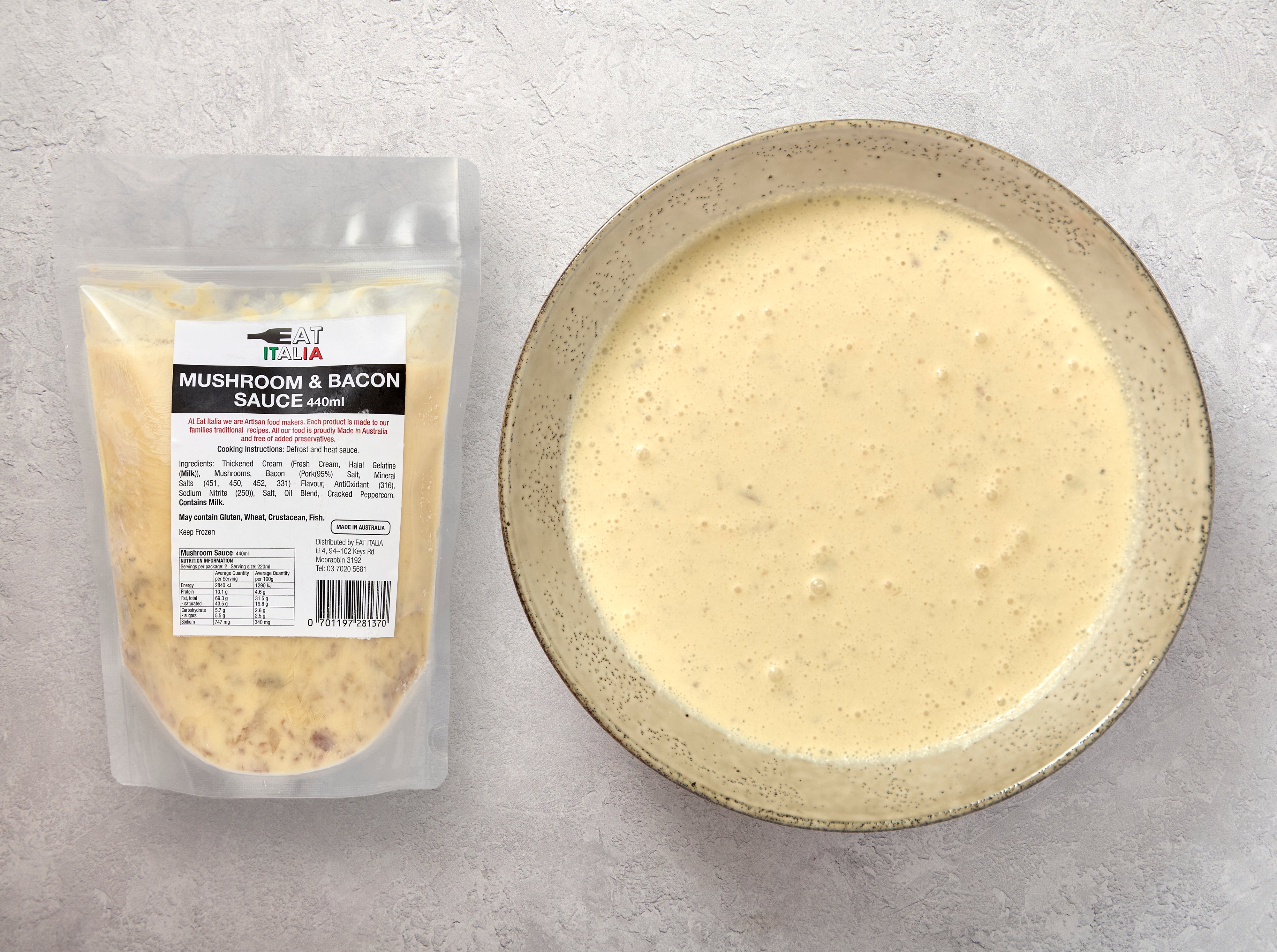 MUSHROOM & BACON SAUCE 440ml